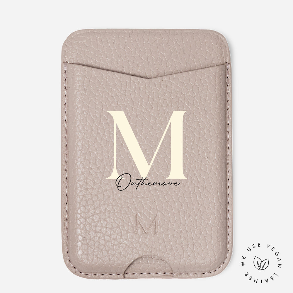 Pebbled MagRing Card Wallet - Joane + Retro Signature – MUSE on the move